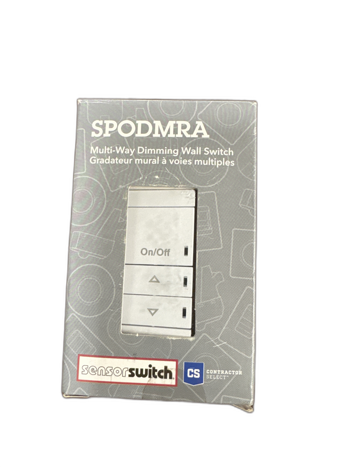 Sensor Switch Contractor Select SPODMRA Single Pole Push-Button Dimmer ...