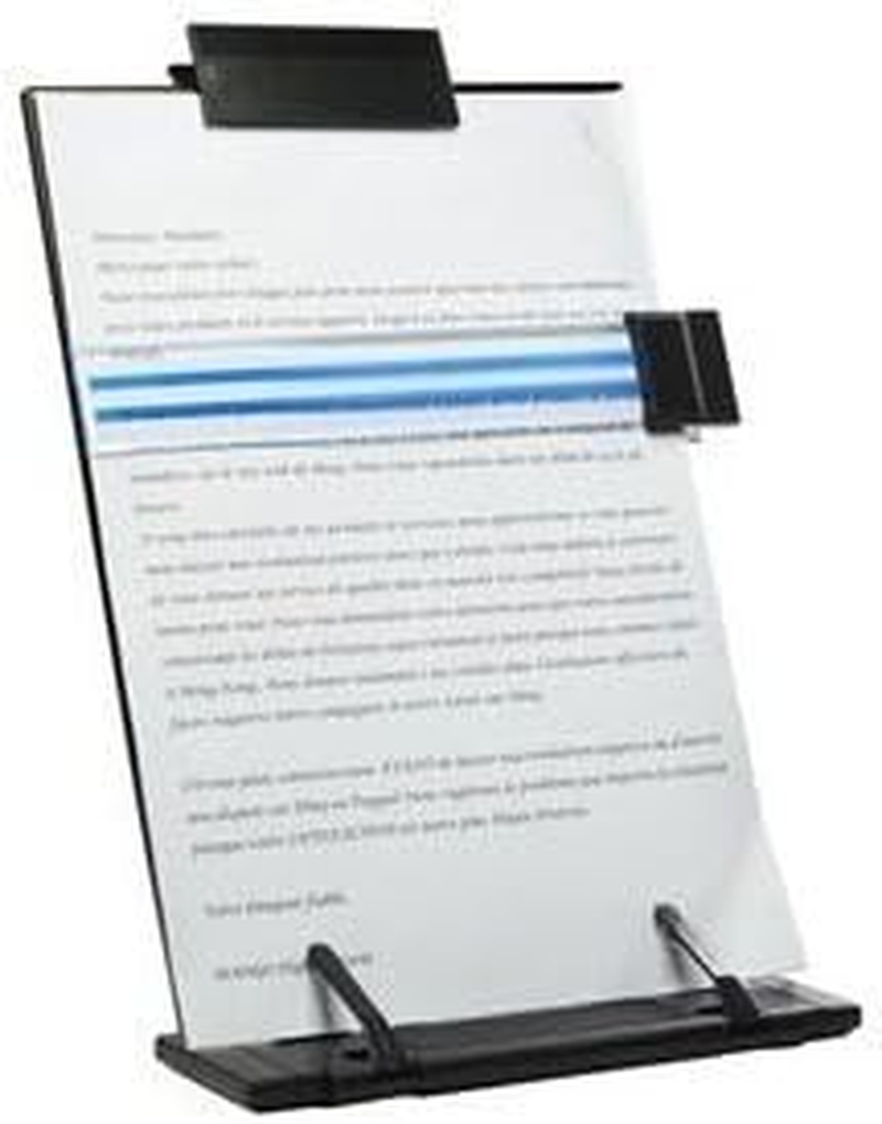 Black Metal Desktop Document Book Holder with 7 Adjustable Positions | eBay