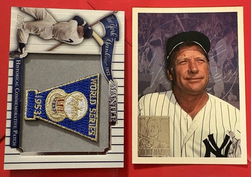 Topps Mickey Mantle Yankees 2009 Historical 1953 Commemorative Patch ...
