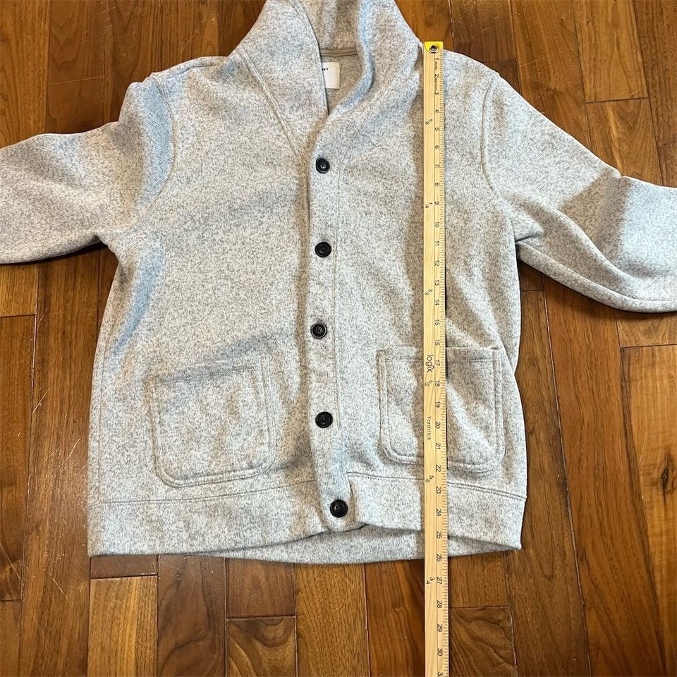 Old Navy Men's XL Shawl-Collar Cardigan Sweater Gray Long Sleeve Casual ...