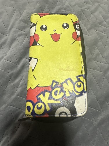 Nintendo Pokemon Pikachu Ash Zip Wallet Card Holder Long Zip | eBay