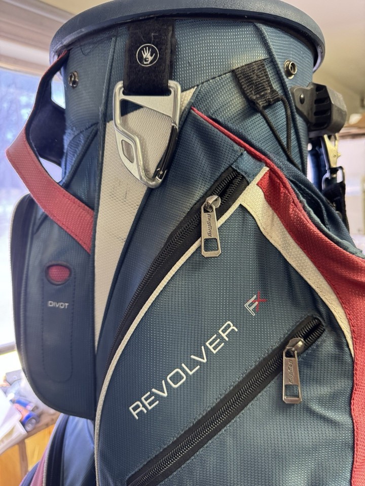 HTF Bag Boy Revolver FX Golf Bag 14 Way Dividers Revolving Bagboy Cart ...