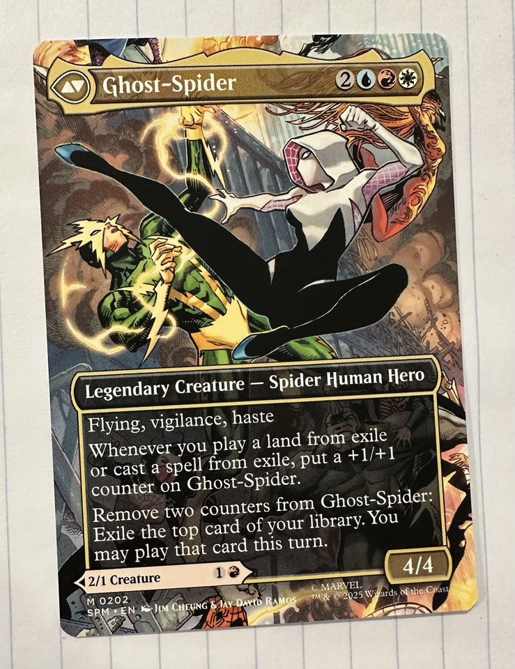 Gwen Stacy / Ghost-Spider (Borderless) - Marvel's Spiderman (SPM) MTG ...