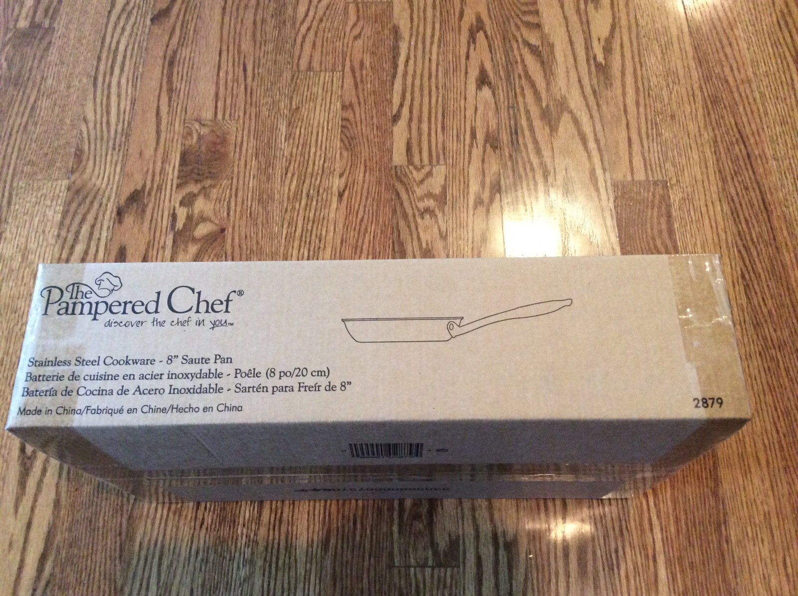 Pampered Chef 2879 Stainless Steel Cookware 8'' Saute Pan for sale ...
