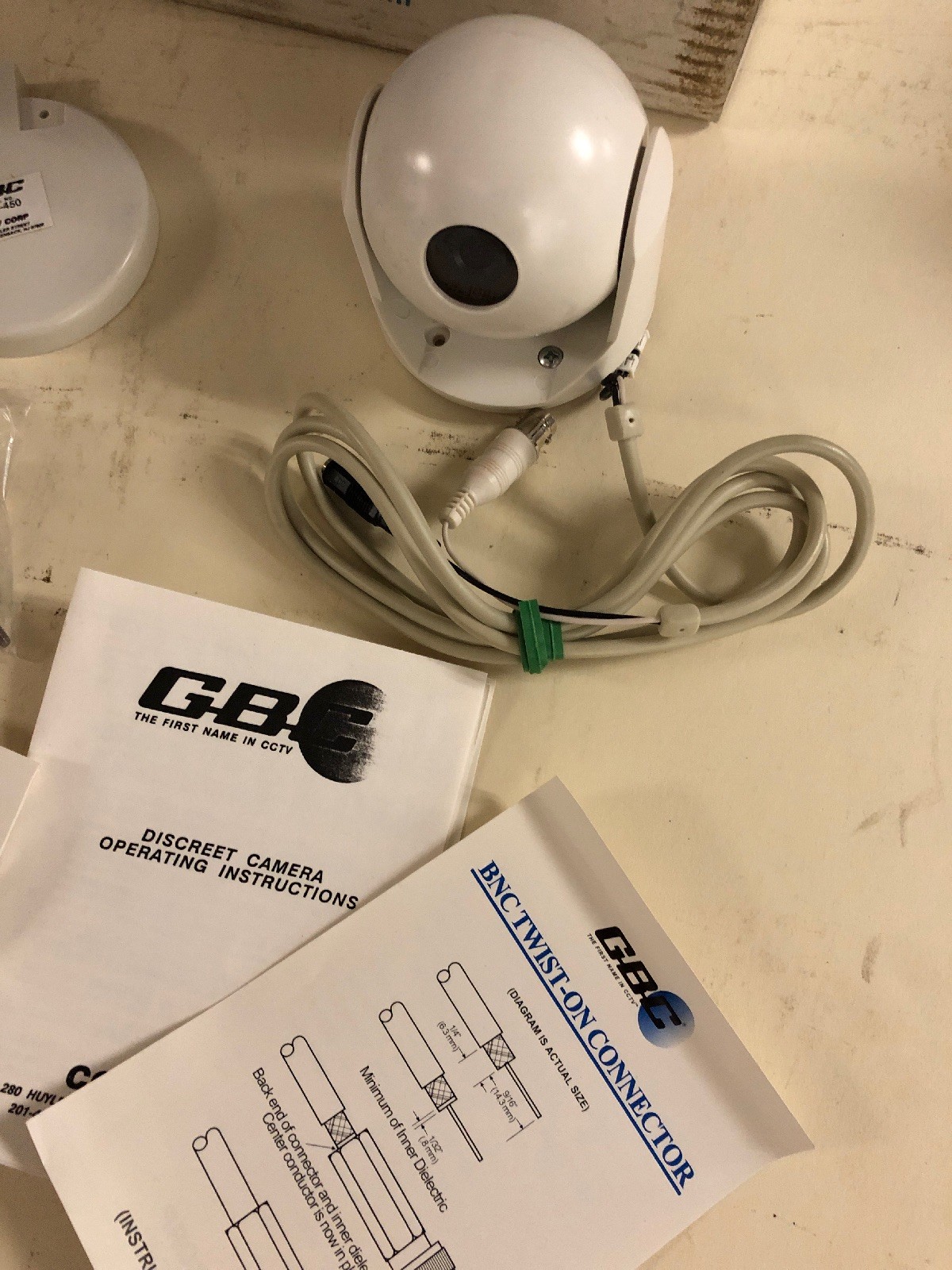 GBC BC-450 & BC 93 Ball Camera Security CCTV B&W Indoor / Outdoor | eBay