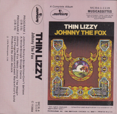 Thin Lizzy - Johnny The Fox (CASSETTE) - METAL / USED *VERY GOOD* | eBay