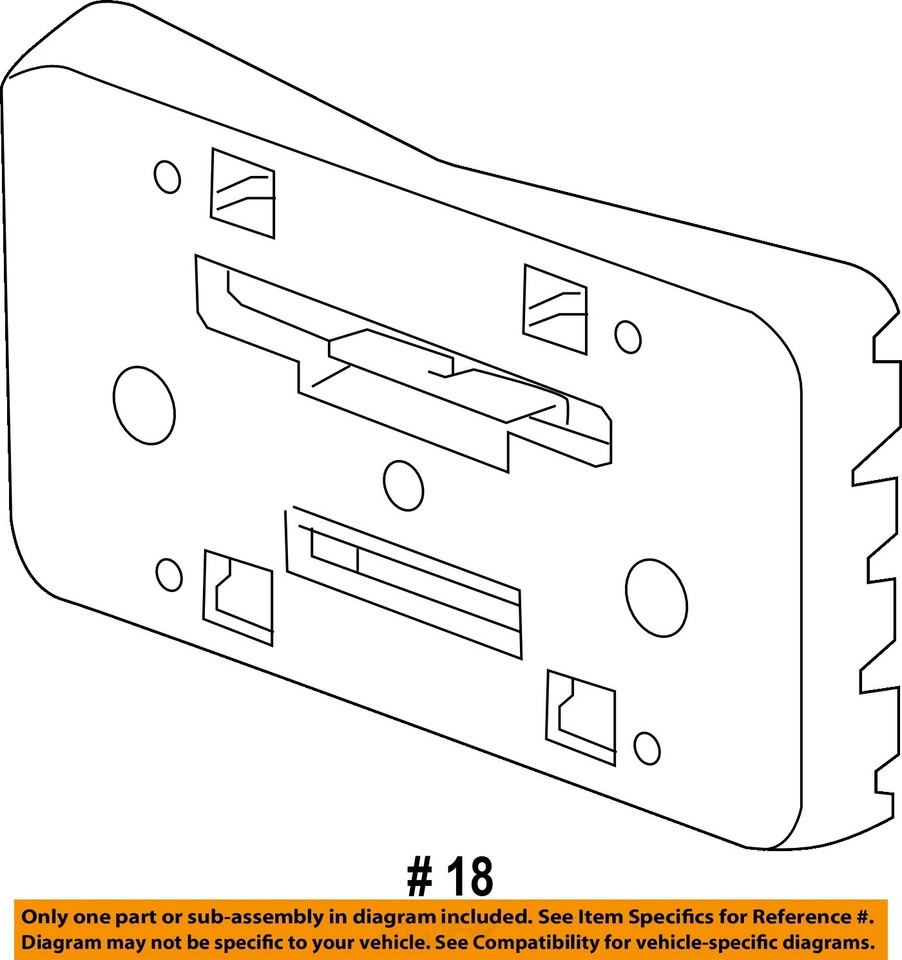 Chevrolet GM OEM License Bracket 84524301 | eBay