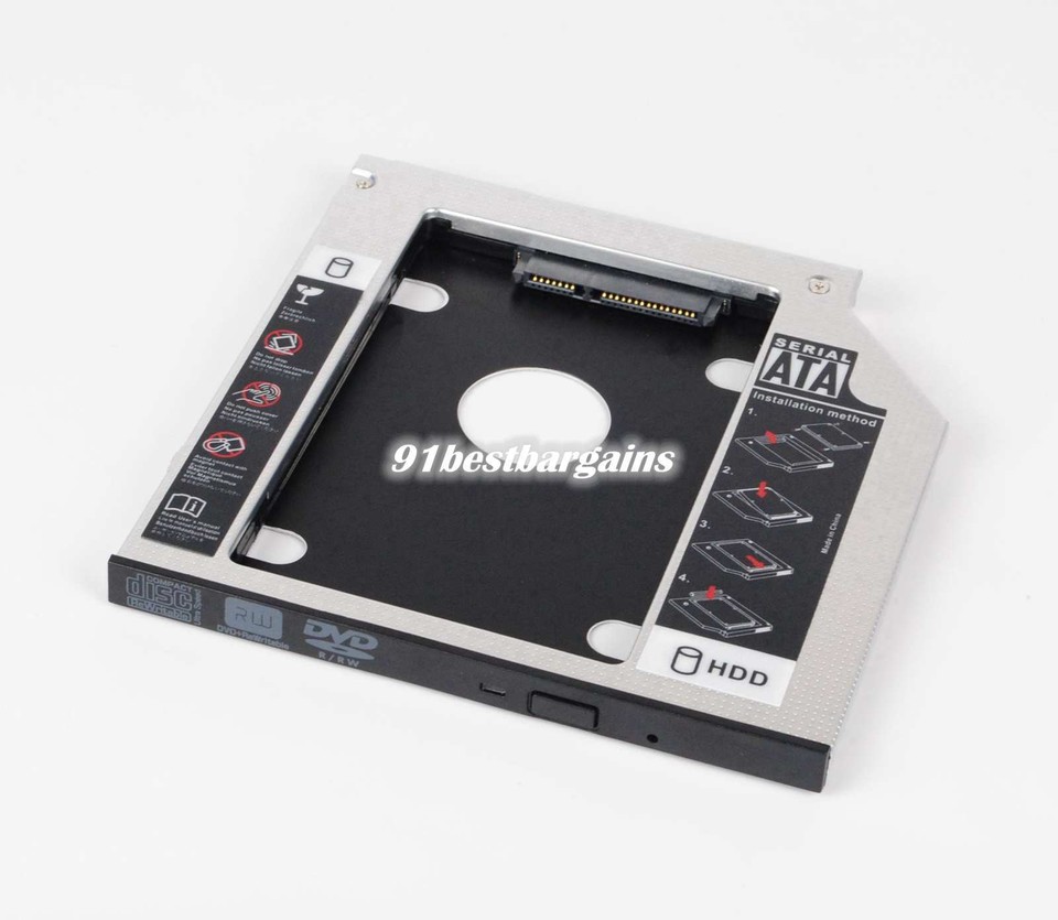 2nd Hard Drive HD HDD SSD SATA Caddy Adapter for ASUS K56 K56c K56ca ...