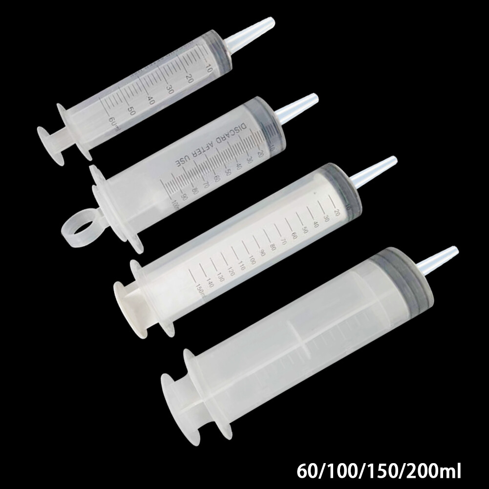 20-300ml Syringe Feed Pet Measuring Syringes Transparent Large Capacity ...