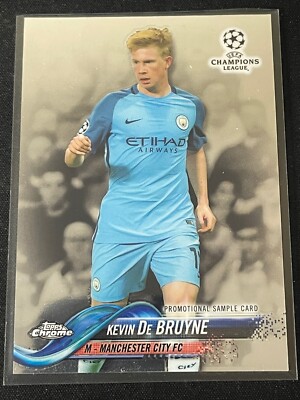 2017-18 Topps Chrome UCL Promotional Sample Set Kevin de Bruyne #LG-KDB ...