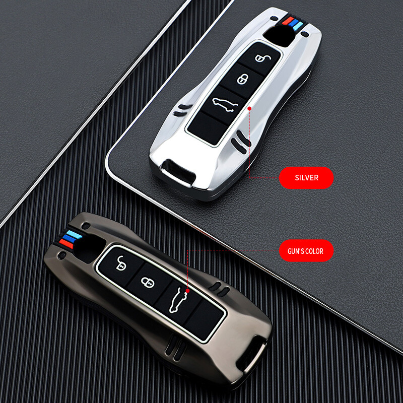 For Porsche Panamera Cayenne Taycan 911 Key Fob Case Bag Shell Cover ...