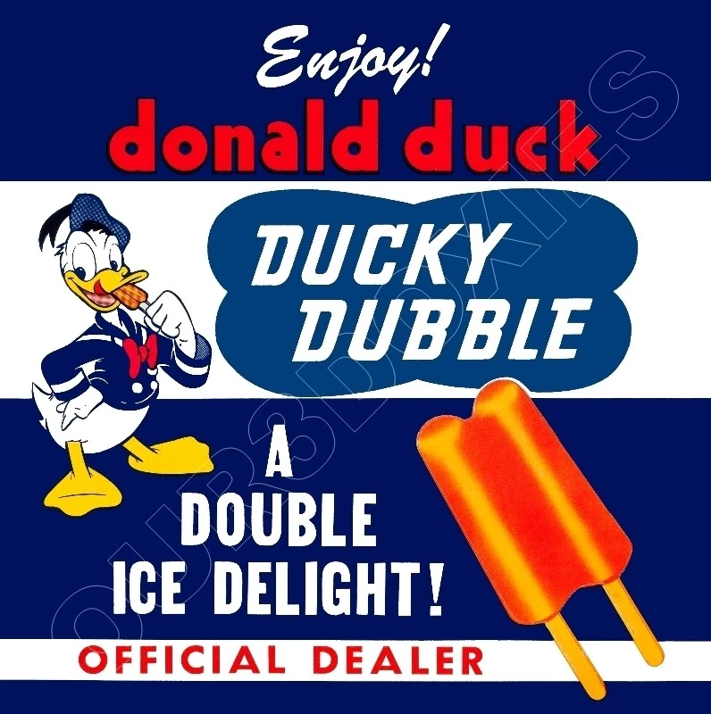 Baby Donald Duck With Ice Cream