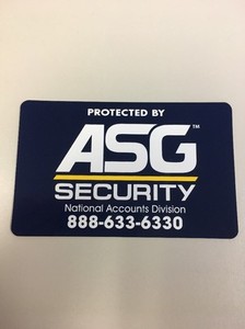 Asg Security Sticker *lot of 3* | eBay