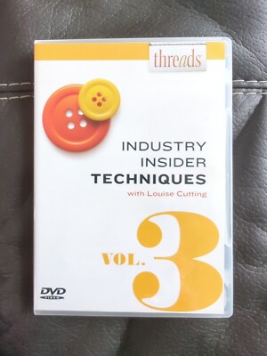 Threads Industry Insider Techniques Vol. 3 by Louise Cutting 2012 DVD ...