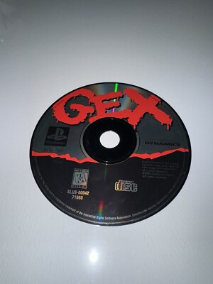 PS1 GEX Video Game 1995 Disc ONLY Sony Playstation 1 Tested No Manual ...
