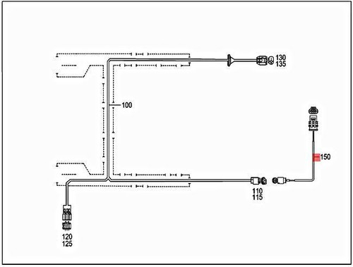 Genuine MERCEDES A209 C209 C219 CL203 S203 S211 W203 Wiring Harness ...