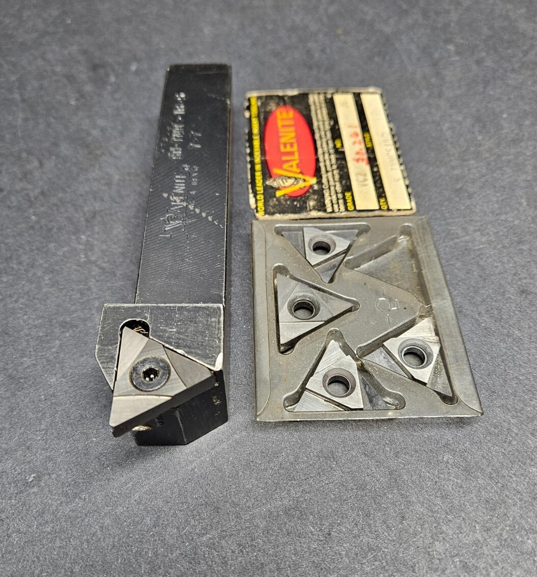 VALENITE 1" Indexable Tool Holder & NEW TNMC 54 NGI 180 Inserts Groove ...
