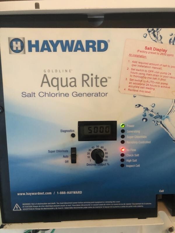 Hayward Aqua RIte electronic chlorine generator for salt pools | eBay