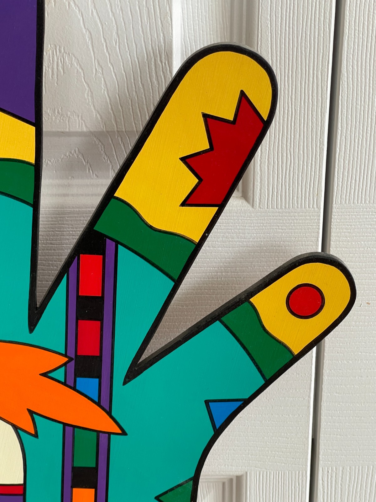 Vintage Tavlos 1996 Kachina Gimme Five Series Art Painting on Board | eBay