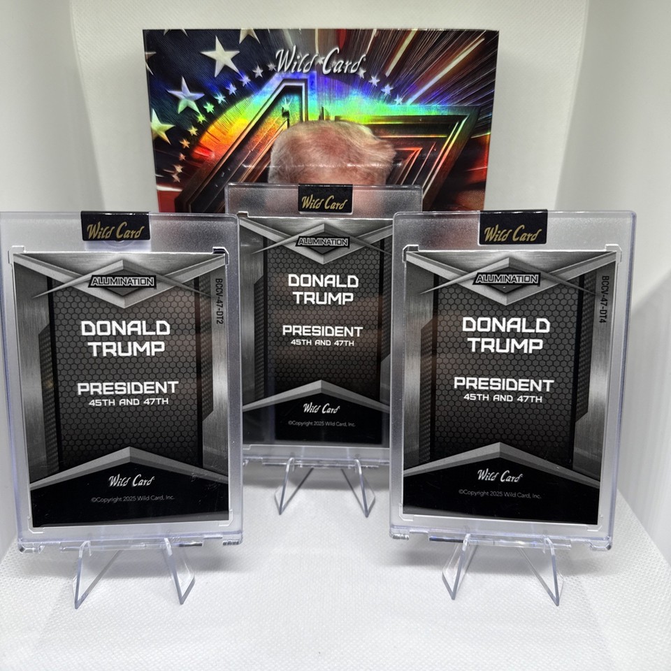 2025 Wild Card Alumination Donald J. Trump Inauguration Edition 3 Cards ...
