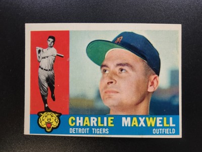 1960 Topps Vintage Baseball Card NM-MT #443 Charlie Maxwell Detroit ...
