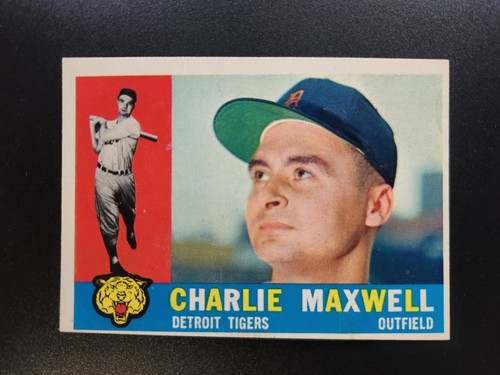 1960 Topps Vintage Baseball Card NM-MT #443 Charlie Maxwell Detroit ...