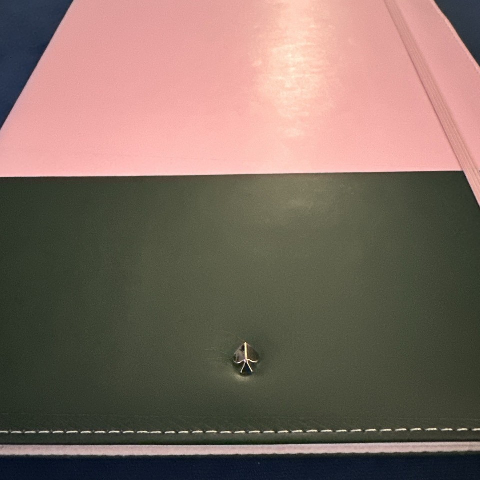 Kate Spade New York Notepad Folio W/ Lined Paper- Pink And Black | eBay