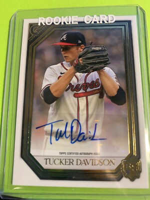 2021 TOPPS GALLERY TUCKER DAVIDSON AUTOGRAPH ROOKIE BRAVES ~#RA-TD | eBay