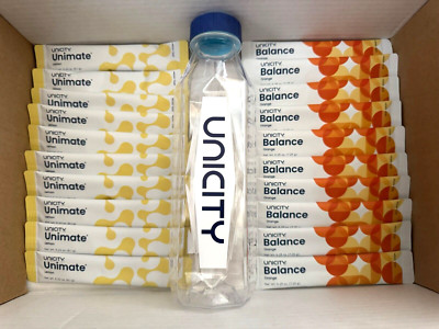 Unicity Balance 10 packs & Unimate Lemon 10 packs with Dimond Bottle ...