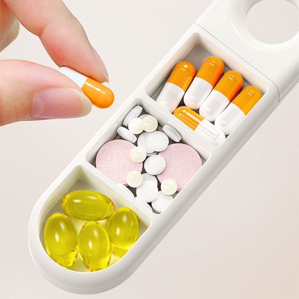 Pocket Pill Case Medicine Container Travel Pill Dispenser Daily Pill ...