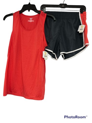 2 Piece Set Zone Pro Woman's Activewear Top & Shorts - Elastic ...