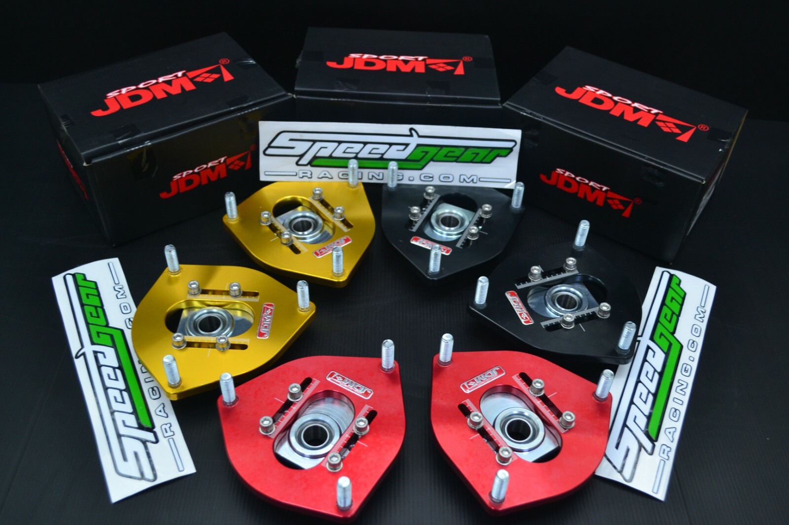 Lancer Evo 4 5 6 Adjustable Front Absorber Coilover Camber Mount Pillow ...