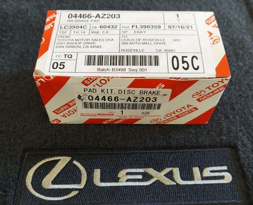 GENUINE LEXUS GX470 GX460 NEW REAR BRAKE PADS 04466-AZ203 TOYOTA FJ ...