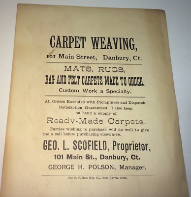 Rare Antique Victorian American Floral Litho Carpet Weaving ...