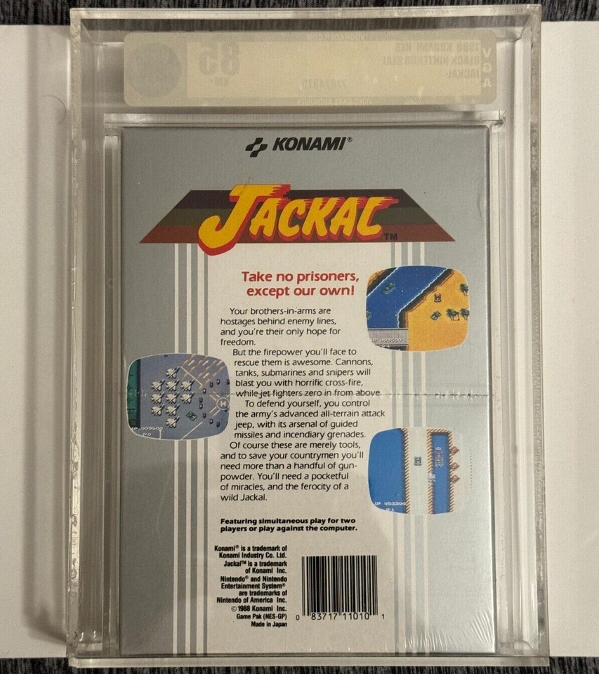 Jackal (Nintendo Entertainment System, 1987) NES VGA 85+ SEALED ...