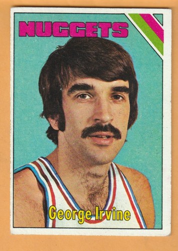 George Irvine Denver Nuggets 1975-76 Topps #320 Washington Huskies | eBay