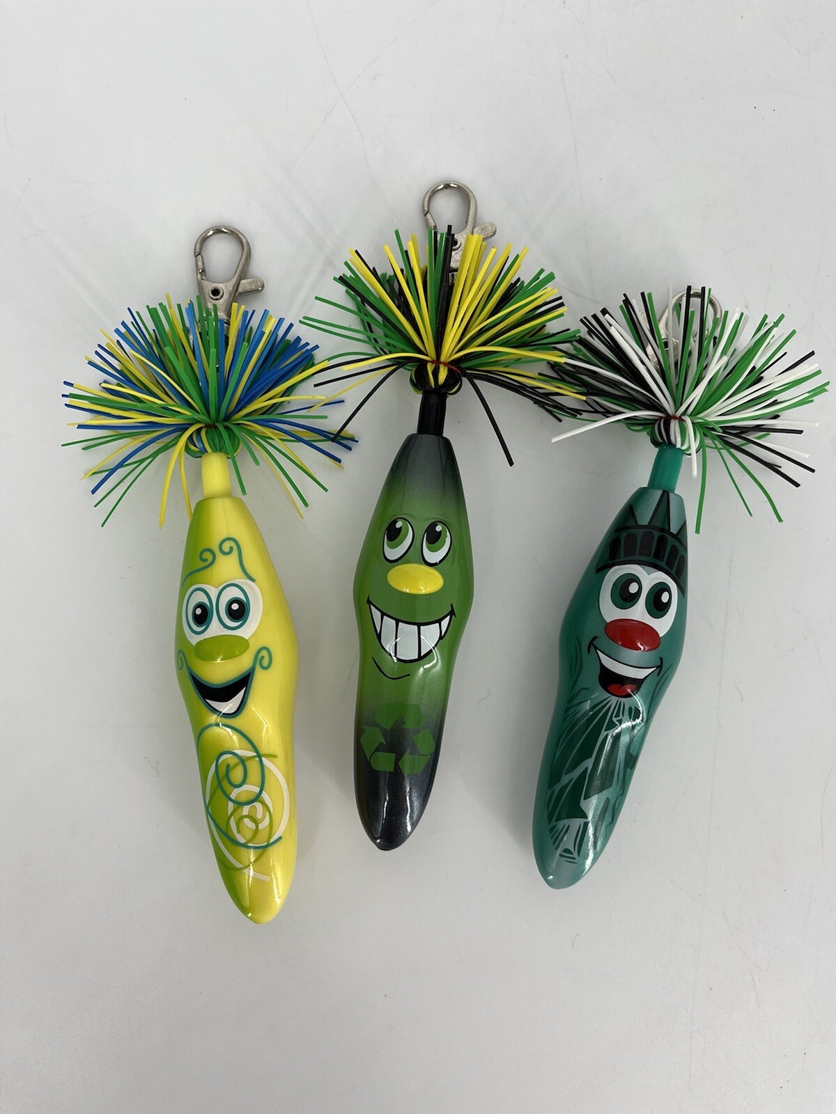 Vintage Kooky Keychain Pens Set Of 3 Mixed Lot Sensory Toy Retro Kids ...