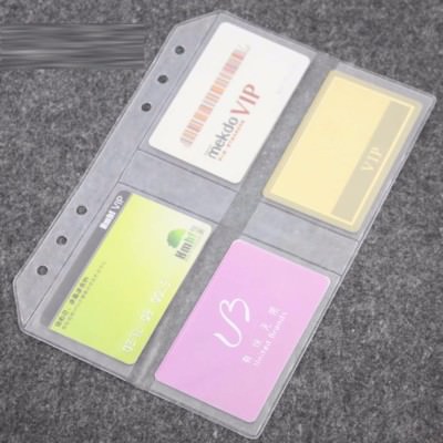 A5 Plastic Business Credit Name Card Holder Insert Refill Note ...