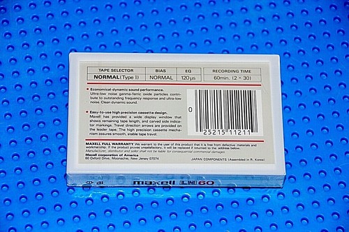 MAXELL LN 60 TYPE I BLANK CASSETTE TAPE (1) (SEALED) | eBay