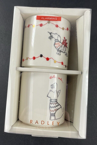 Radley London Christmas Dog Mug Set Standing Scottie Dachshund ...