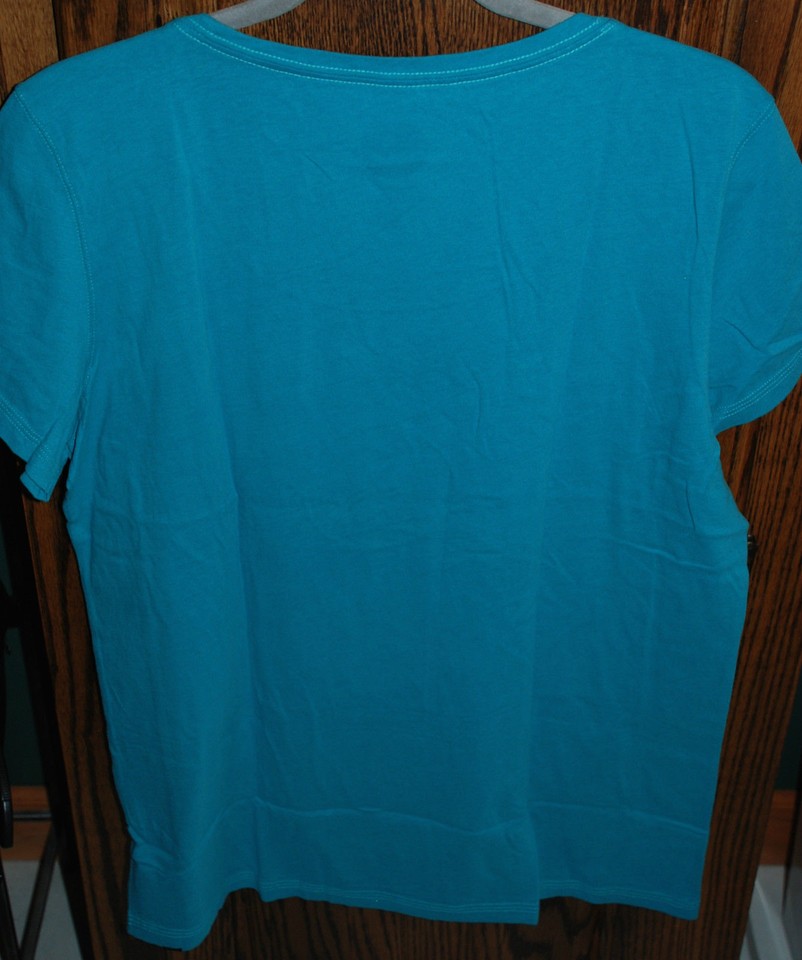 NWT Women's Life is Good Peaceful State Yin Yang Blue SS Scoop Neck ...