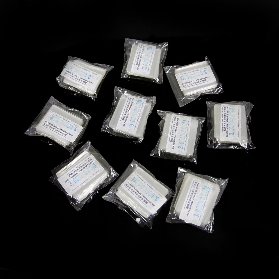 US Lot 1000 Pcs Stamp Sleeves Holders Professional Collection ...