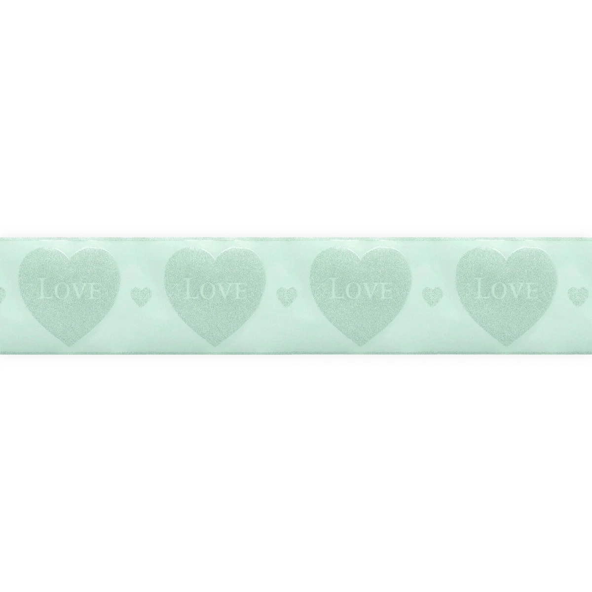 Silver Hearts Border