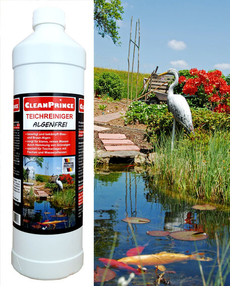 Pond Cleaner Algae-Free 3 x 1 Liter Algae Remover Pond Cleaner with ...