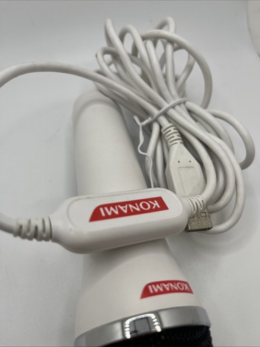 Official Konami-Branded Karaoke Revolution Microphone White Wii PS3 ...