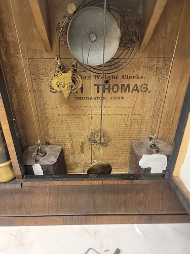 ANTIQUE SETH THOMAS OGEE 8 DAY CLOCK, WITH PILLARS IN WORKING CONDITION ...