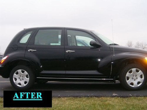 2001-2010 CHRYSLER PT CRUISER 2PC CHROME ROCKER PANEL TRIM MOLDINGS 5YR ...