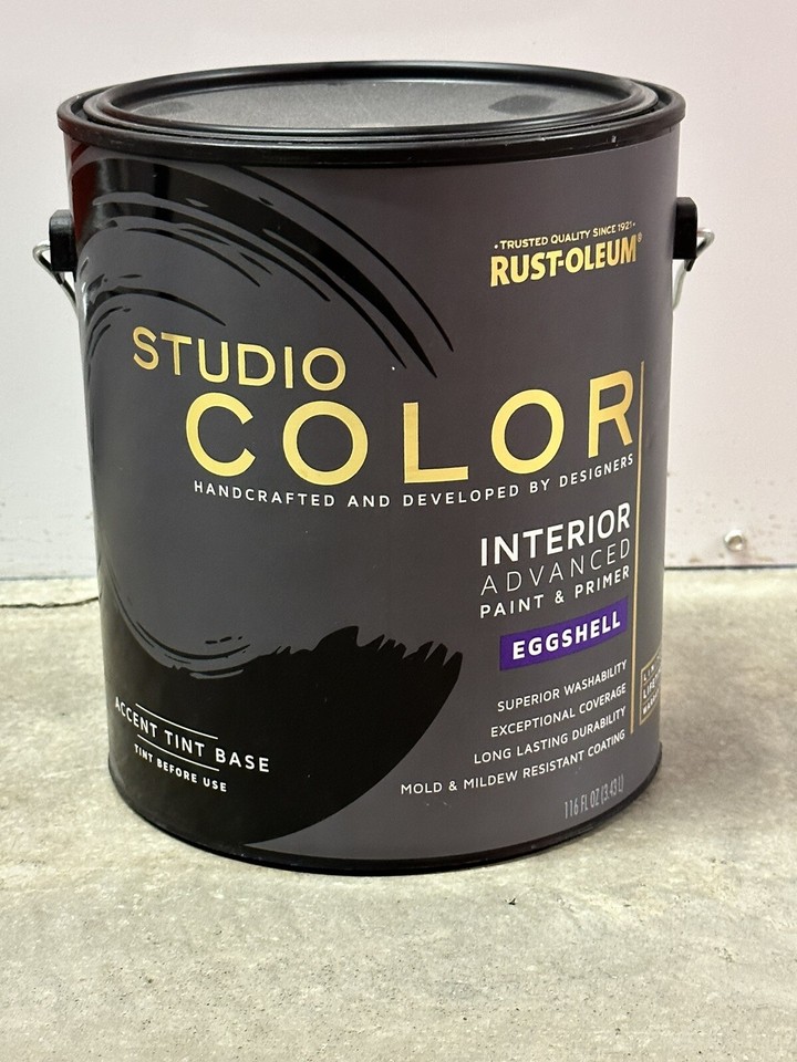 Rust-Oleum Studio Color Accent Tint Base Interior Paint Primer Eggshell ...