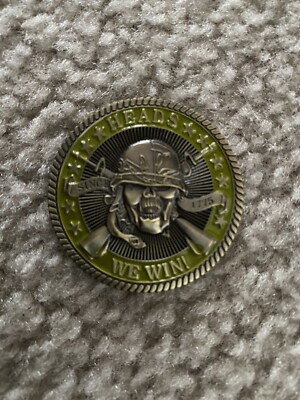 Skull Military Challenge Coin Heads Tails | eBay