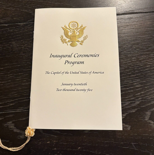 2025 Donald TRUMP Presidential Inauguration Ceremonial Program ULTRA ...